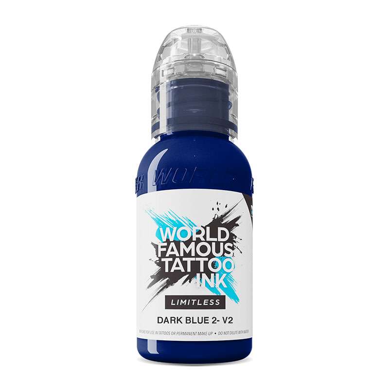 World Famous Limitless Ink - Dark Blue 2 - V2 – Redline Tattoo Supply