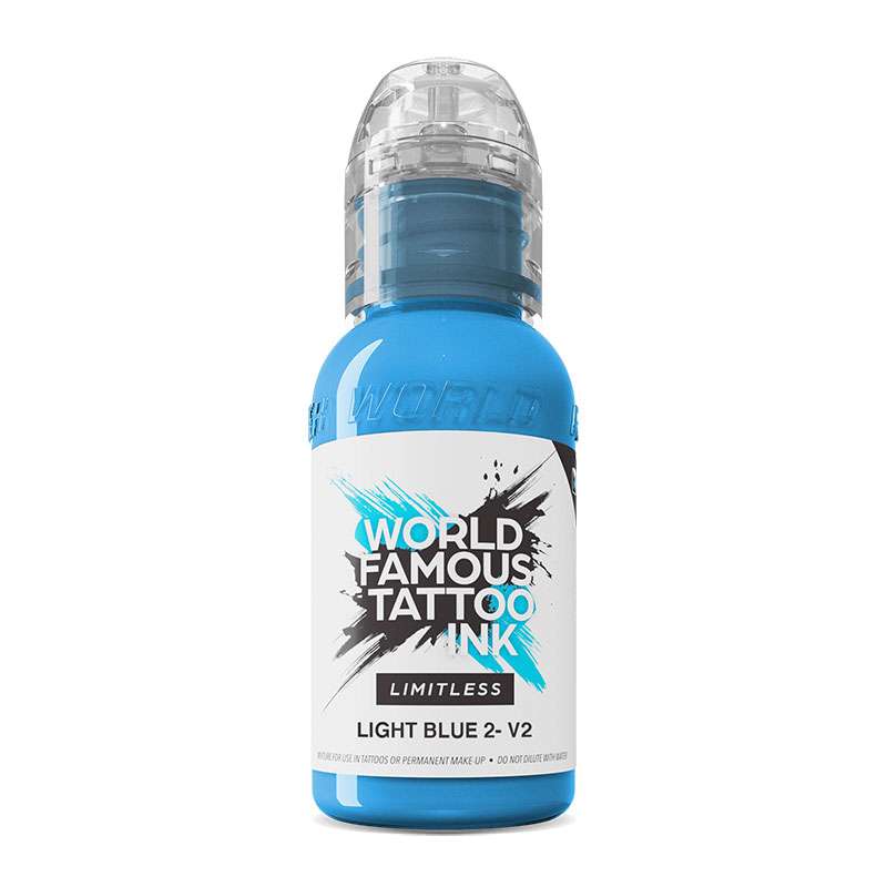 World Famous Limitless Ink - Light Blue 2 - V2 – Redline Tattoo Supply
